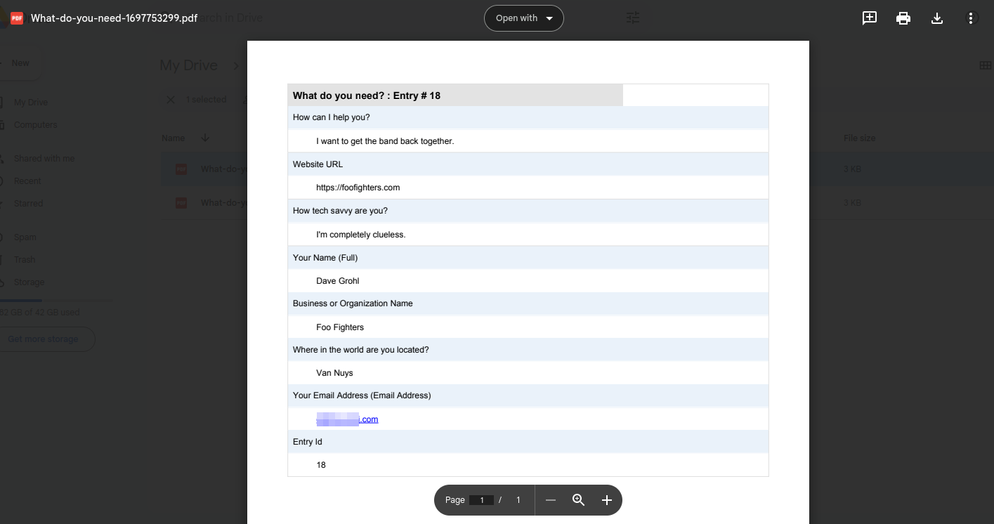 How to Upload Gravity Forms Entries to Google Drive - CosmicGiant