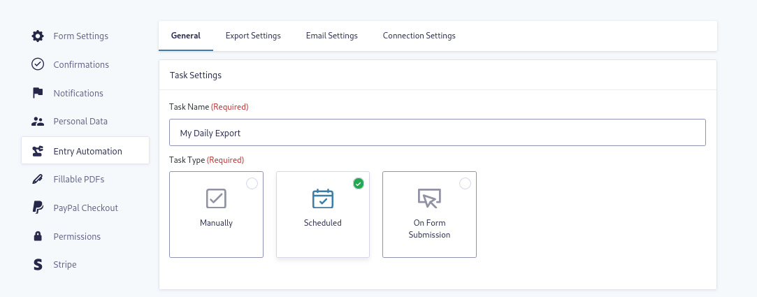 How To Export Gravity Forms Entries Automatically Cosmicgiant